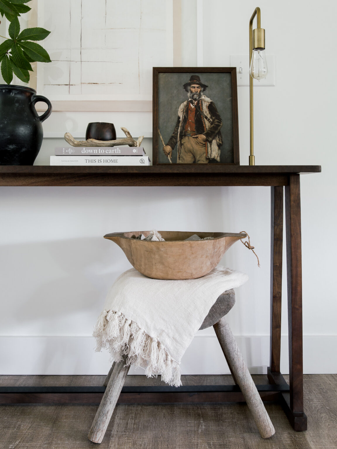 Natural Fall Inspired Console Table | Laine and Layne