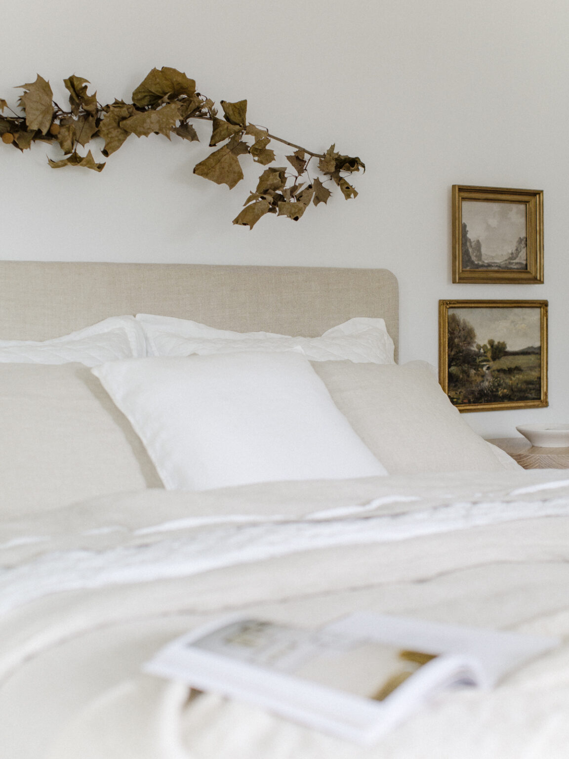 Cozy Fall Bedroom & DIY Linen Headboard | Laine and Layne