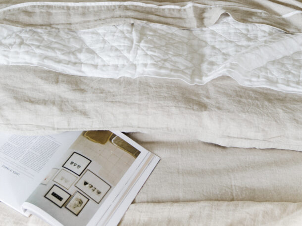 Cozy Fall Bedroom & DIY Linen Headboard | Laine and Layne