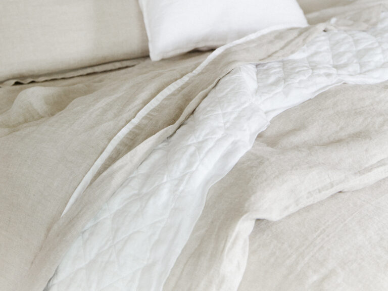 Cozy Fall Bedroom & DIY Linen Headboard | Laine and Layne