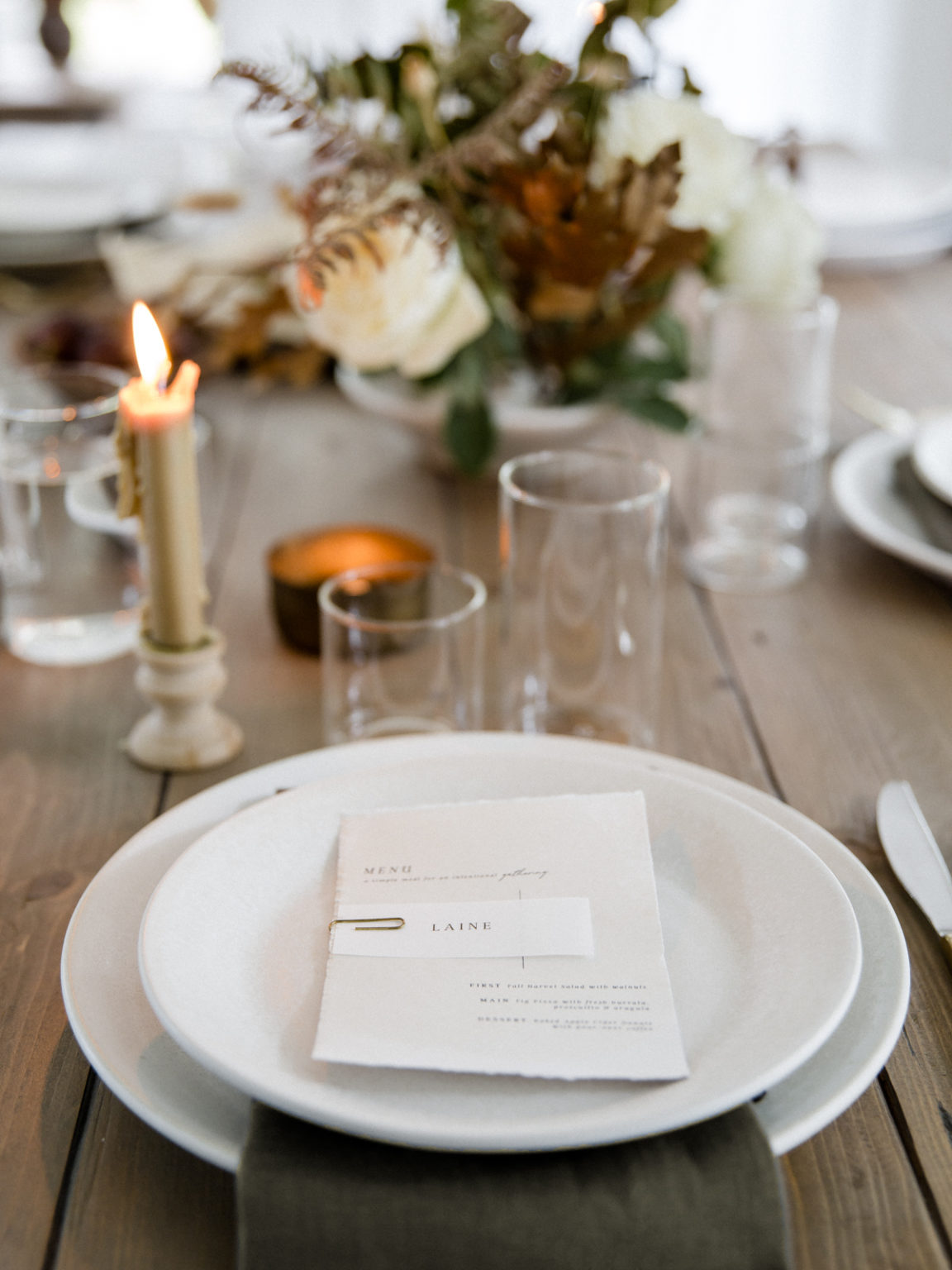 Fall Dining Room Inspiration For a Simple Gathering | Laine and Layne