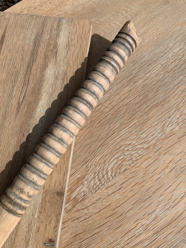 How We Refinished Our Vintage Oak Table | Laine and Layne