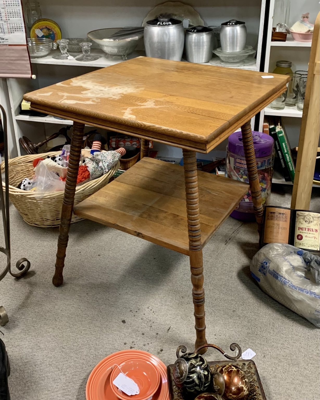 How We Refinished Our Vintage Oak Table | Laine and Layne