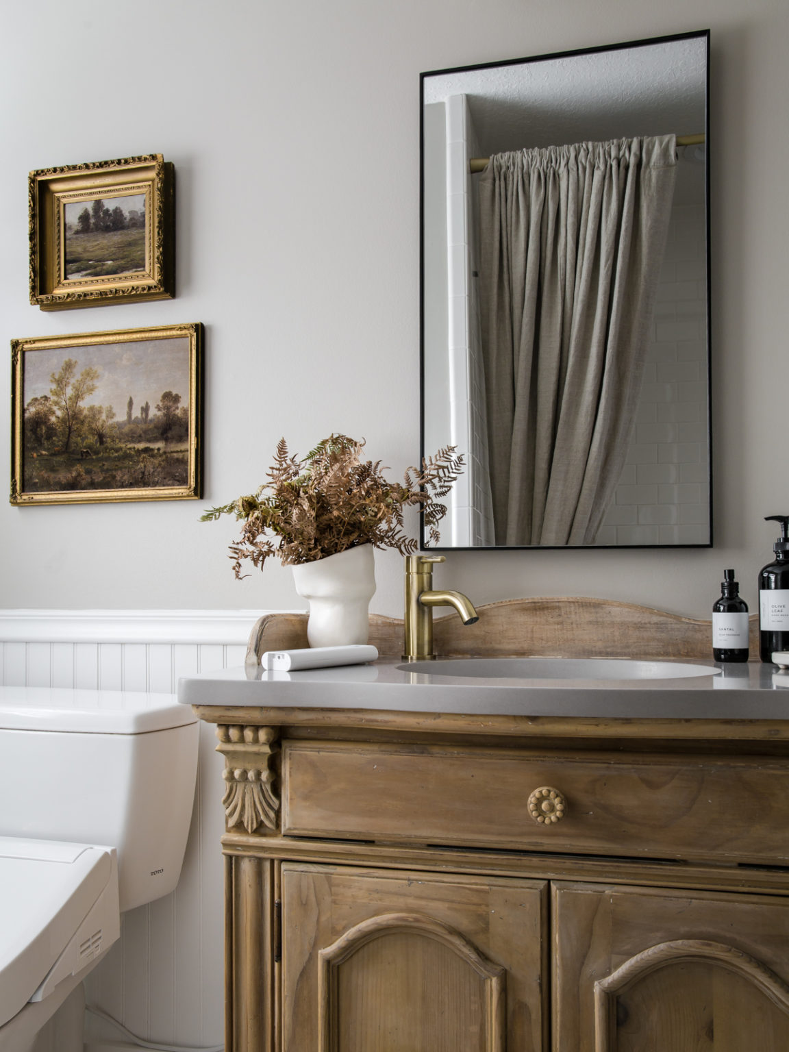 Guest Bathroom Reveal + Simple Tips To Refresh Your Guest Bath | Laine ...