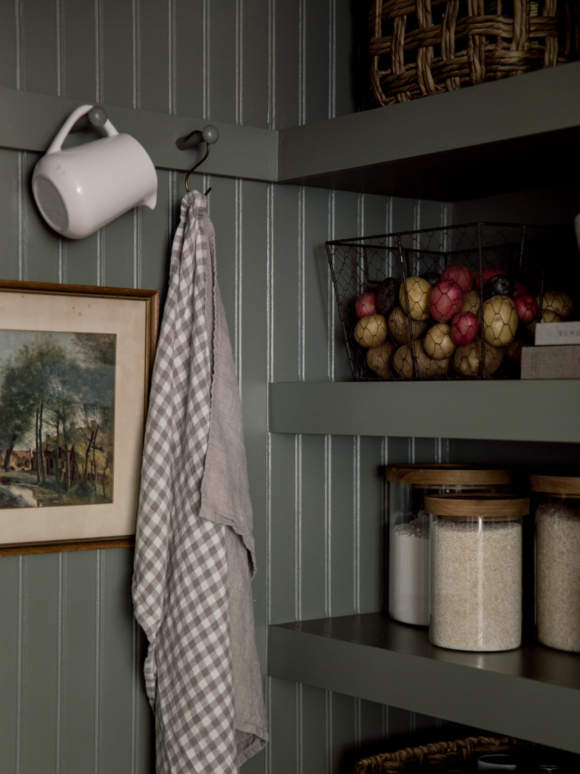 Pantry Reveal : How To Update A Dated Corner Pantry | Laine and Layne