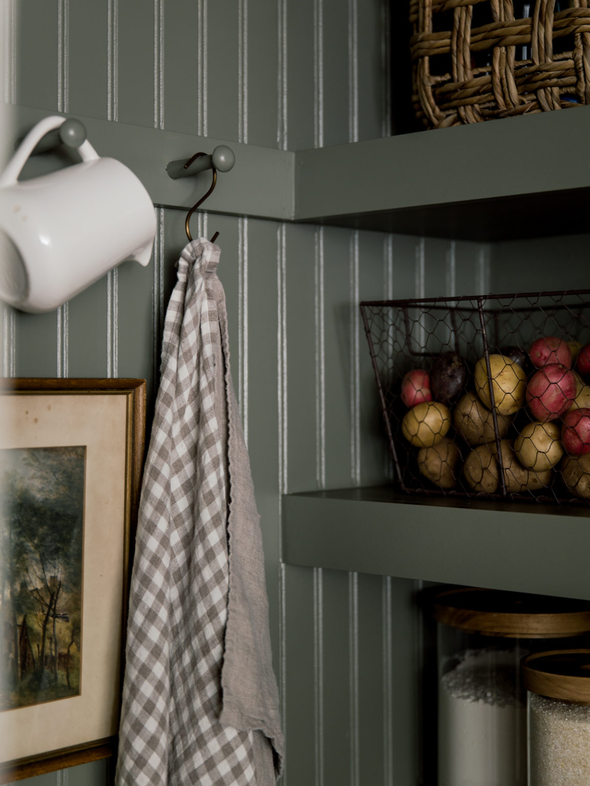 Pantry Reveal : How To Update A Dated Corner Pantry | Laine and Layne