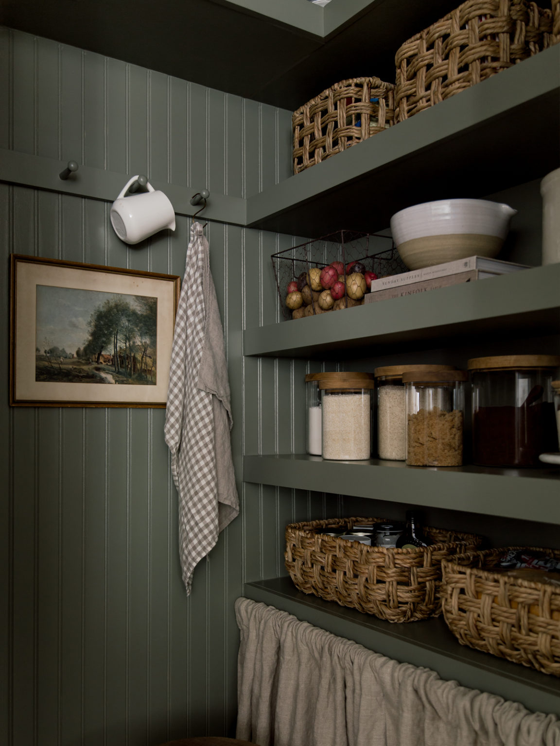 Pantry Reveal : How To Update A Dated Corner Pantry | Laine and Layne