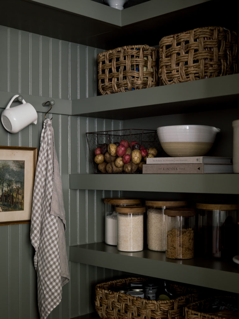 Pantry Reveal : How To Update A Dated Corner Pantry | Laine and Layne