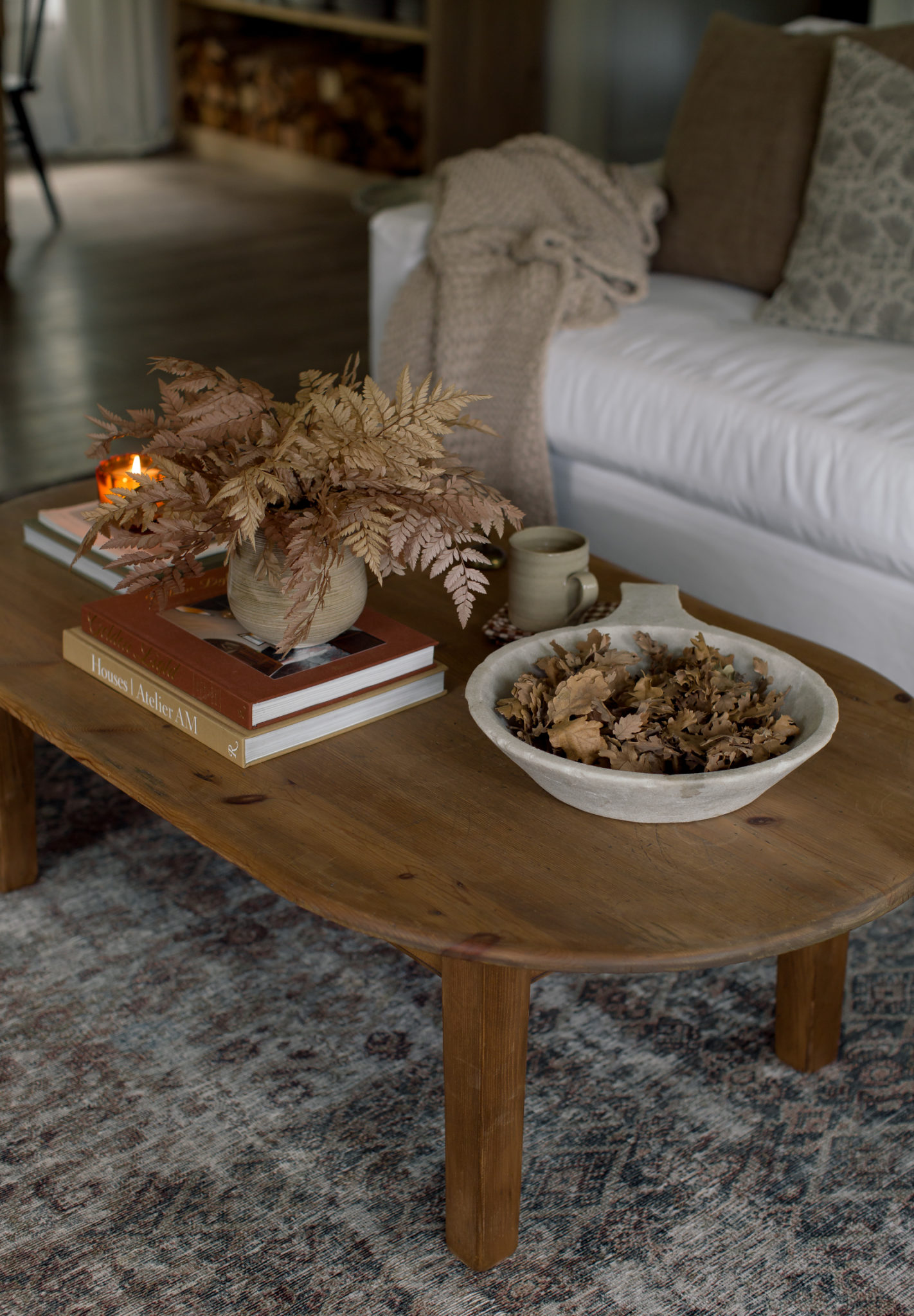 Fall Styled Coffee Table | Laine and Layne