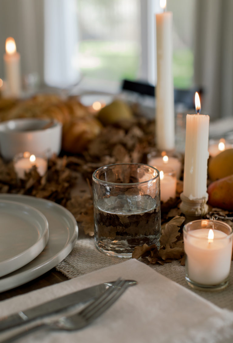 Candlelight Fall Tablescape Inspiration | Laine and Layne