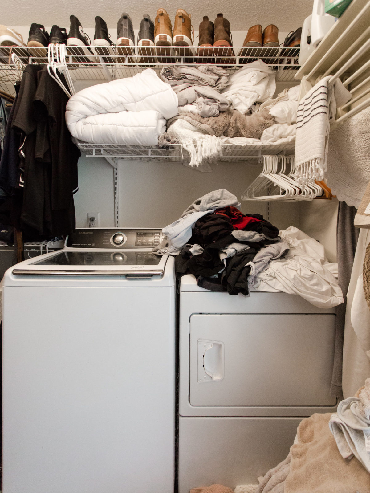 Laundry Reveal : How We Made Our Laundry Closet More Functional | Laine ...