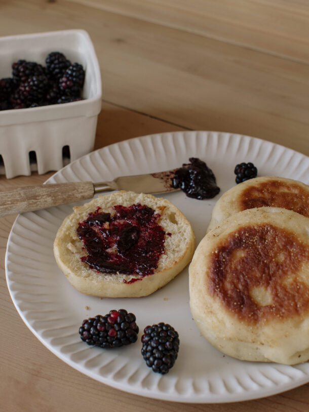 Homemade Skillet English Muffins | Laine and Layne