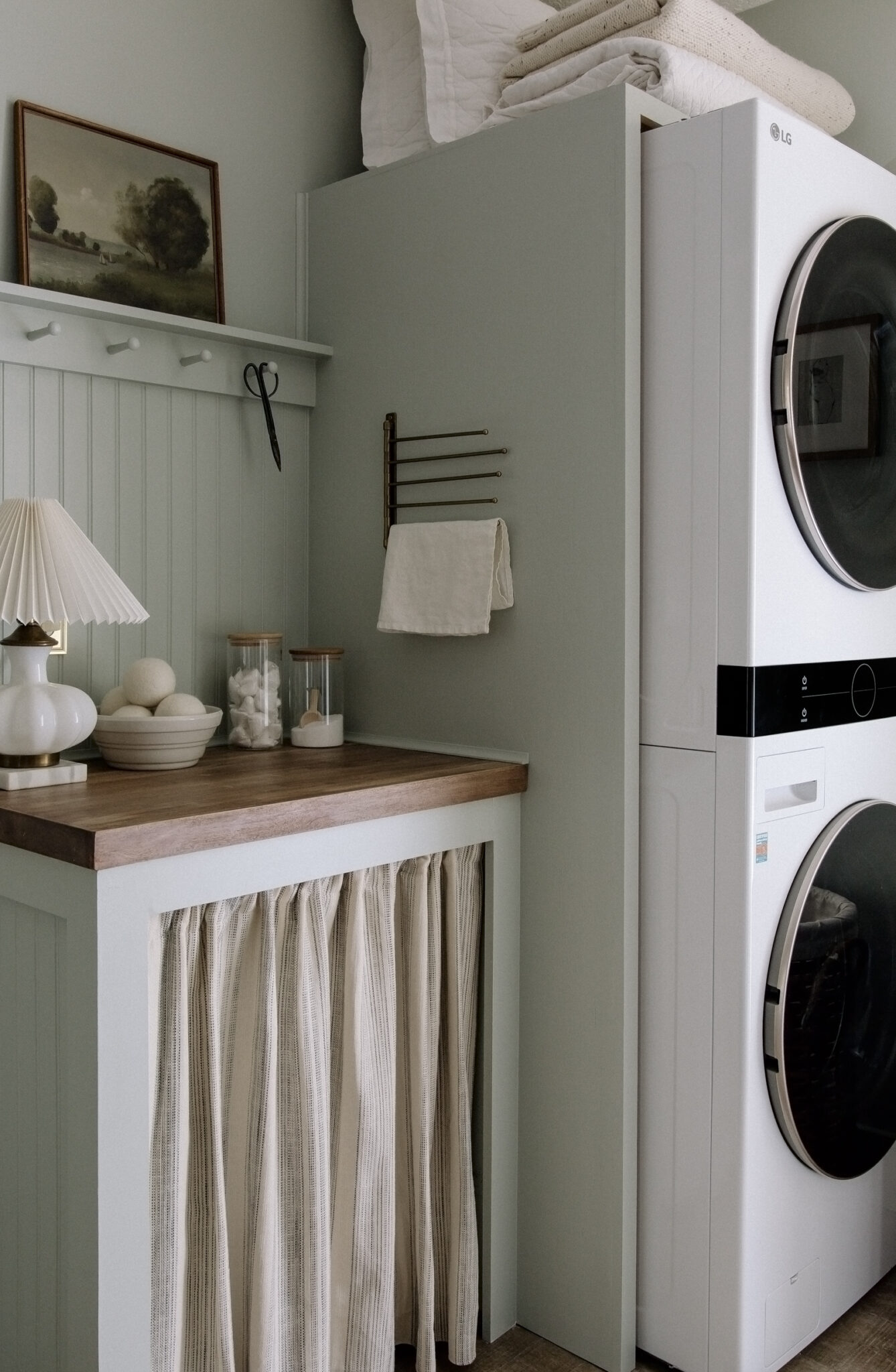 Laundry Reveal : How We Made Our Laundry Closet More Functional | Laine ...