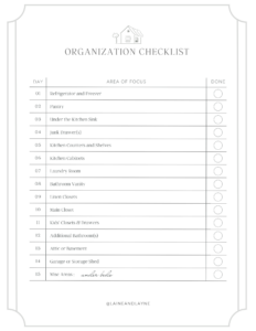 Home Organization Checklist & Shopping Favorites | Laine and Layne