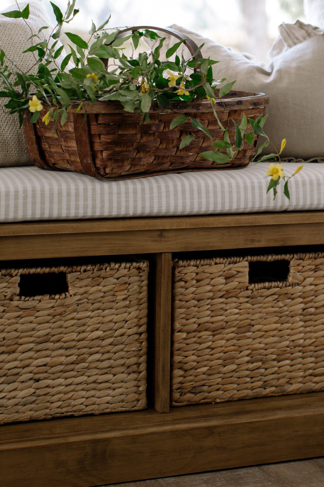 Small Functional Entryway & Storage Bench Roundup | Laine and Layne