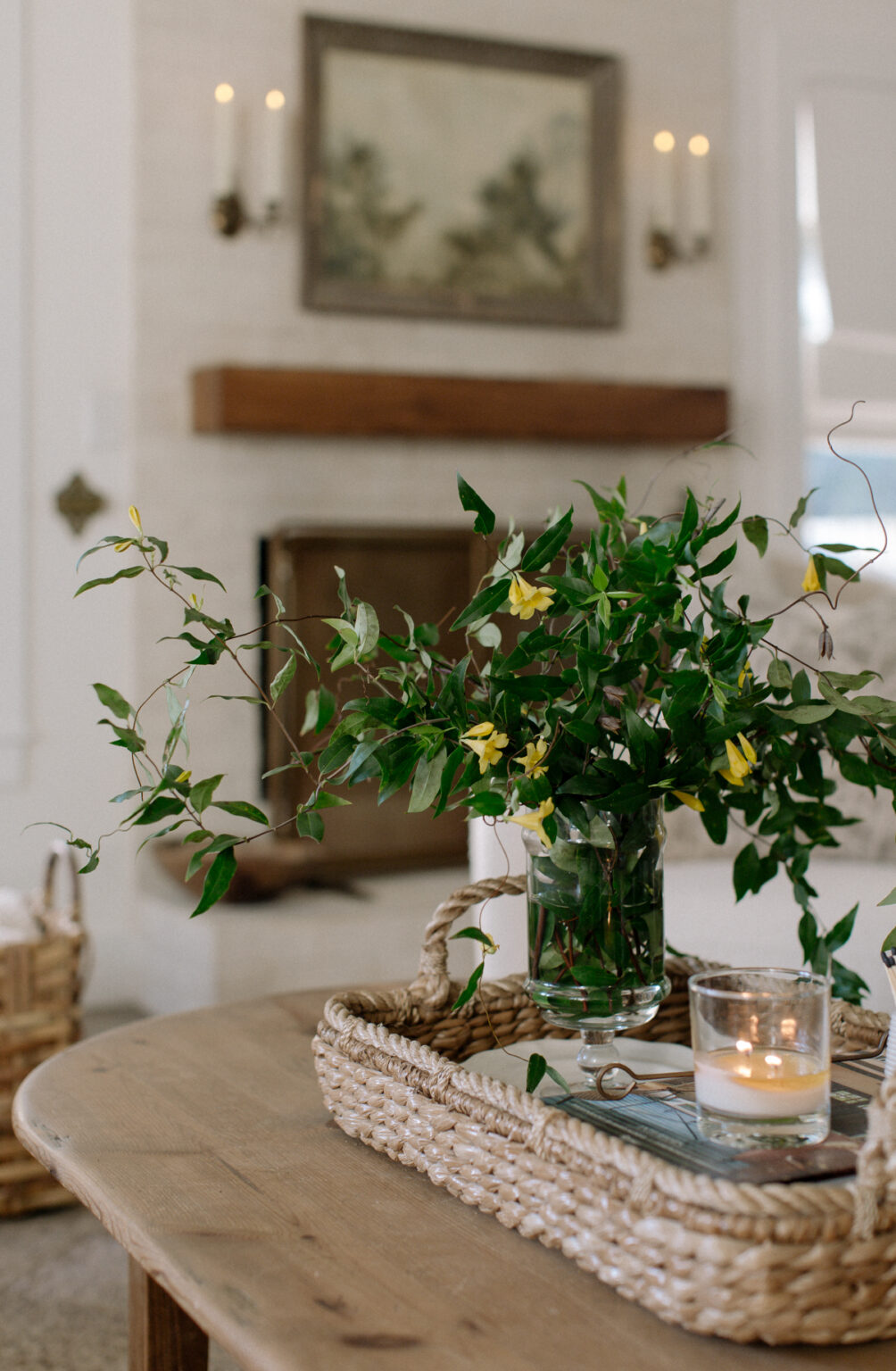 Spring Living Room, Fireplace Brick, Jute Rug Q&A | Laine and Layne