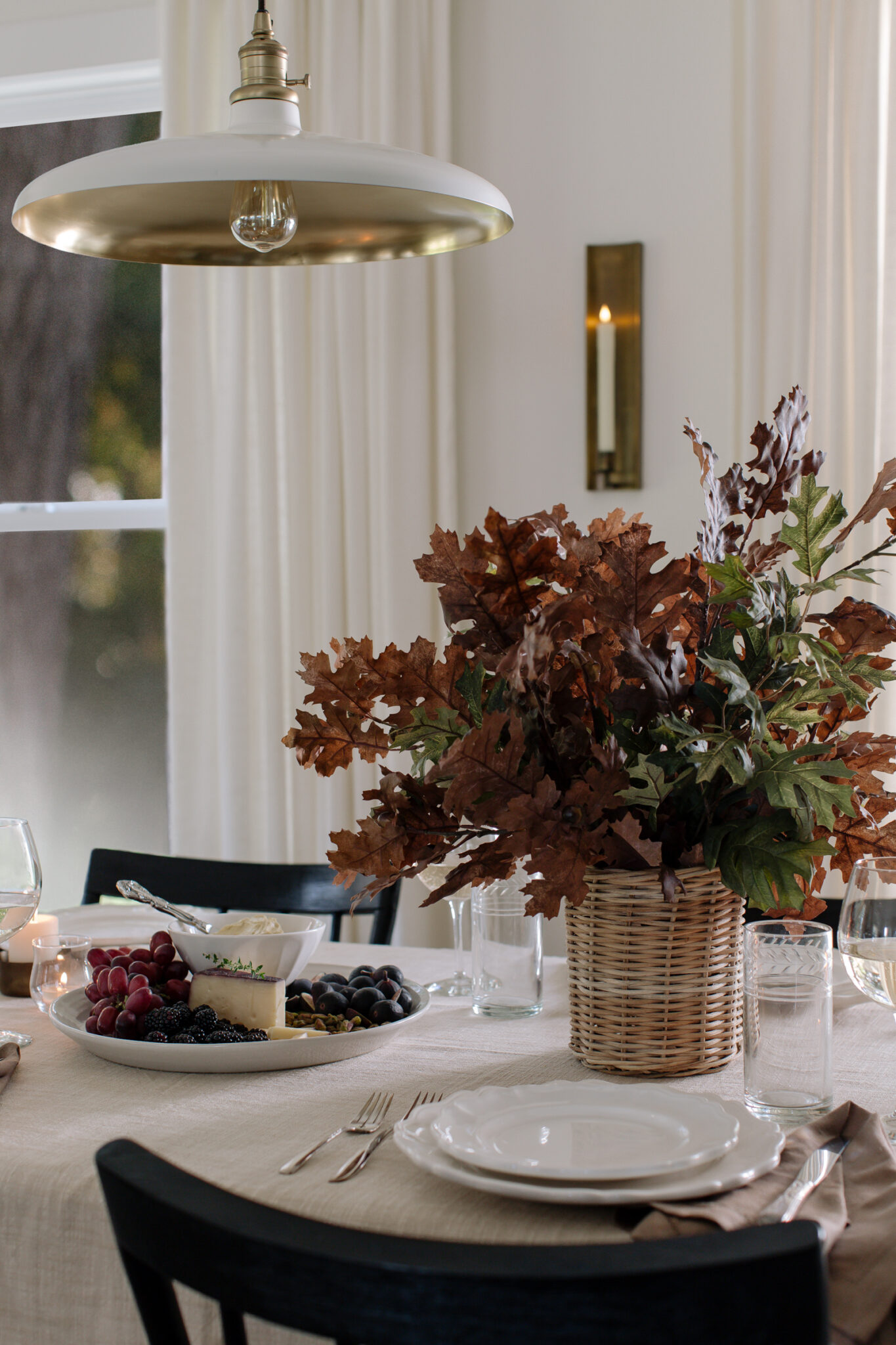 Fall to Thanksgiving Dinner Tablescape | Laine and Layne