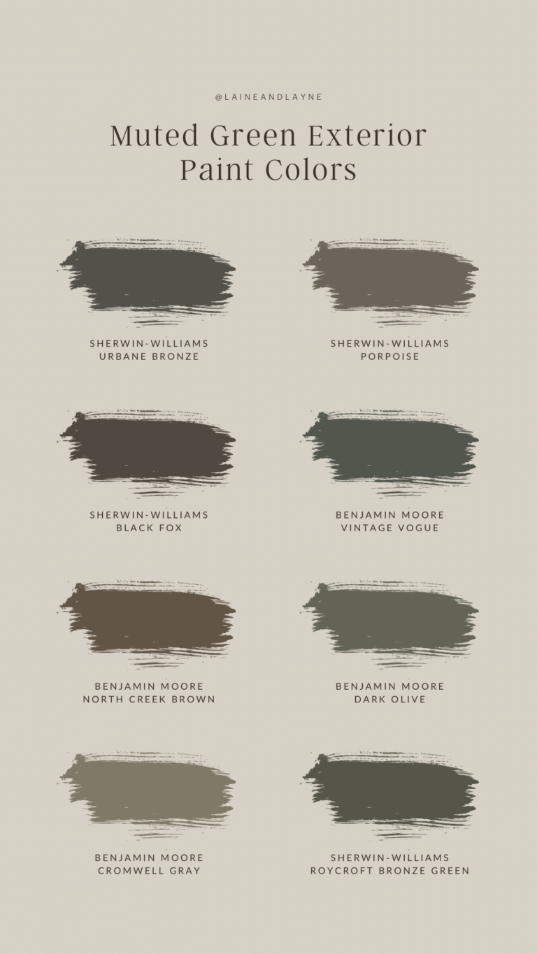 Muted Green Paint Colors We Are Loving & A First Look at Our Exterior ...